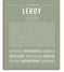 Leroy | Name Art Print – Name Stories