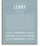 Leroy | Name Art Print – Name Stories