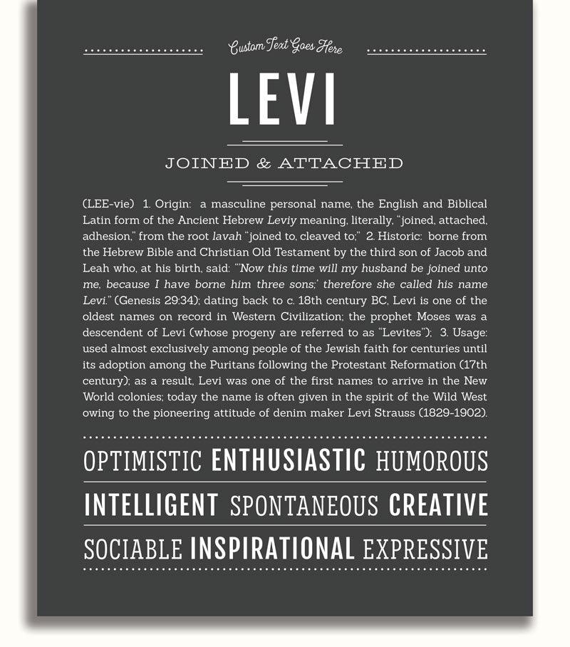 Levi | Name Art Print – Name Stories