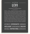 Levi | Name Art Print – Name Stories