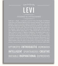 Levi | Name Art Print – Name Stories