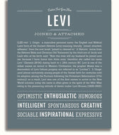 Levi | Name Art Print – Name Stories