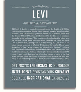 Levi | Name Art Print – Name Stories