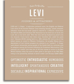 Levi | Name Art Print – Name Stories