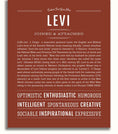 Levi Personalized Name Meaning Art Prints – Name Stories
