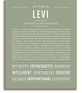 Levi | Name Art Print – Name Stories
