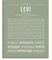 Levi | Name Art Print – Name Stories