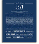 Levi Personalized Name Meaning Art Prints – Name Stories