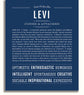 Levi | Name Art Print – Name Stories