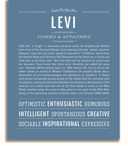 Levi | Name Art Print – Name Stories
