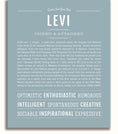 Levi | Name Art Print – Name Stories