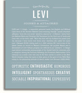 Levi | Name Art Print – Name Stories