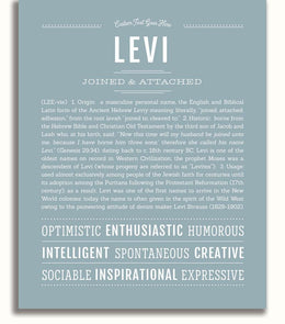 Levi | Name Art Print – Name Stories
