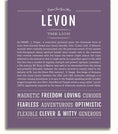 Levon | Name Art Print – Name Stories