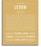 Levon | Name Art Print – Name Stories
