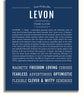 Levon | Name Art Print - Personalized Custom Gifts – Name Stories