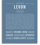 Levon | Name Art Print – Name Stories