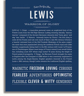 Lewis | Name Art Print – Name Stories
