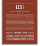 Lexi | Name Art Print – Name Stories