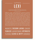 Lexi | Name Art Print – Name Stories