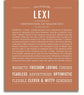 Lexi | Name Art Print – Name Stories