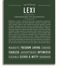 Lexi | Name Art Print – Name Stories