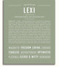 Lexi | Name Art Print – Name Stories