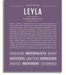 Leyla | Name Art Print – Name Stories