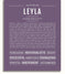 Leyla Personalized Name Meaning Art Prints – Name Stories