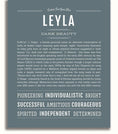 Leyla | Name Art Print – Name Stories