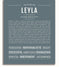 Leyla | Name Art Print – Name Stories
