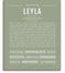Leyla | Name Art Print – Name Stories