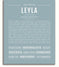 Leyla | Name Art Print – Name Stories