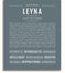 Leyna Personalized Name Meaning Art Prints – Name Stories