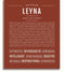 Leyna Personalized Name Meaning Art Prints – Name Stories