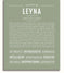 Leyna Personalized Name Meaning Art Prints – Name Stories