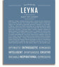 Leyna Personalized Name Meaning Art Prints – Name Stories