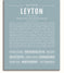 Leyton Personalized Name Meaning Art Prints – Name Stories