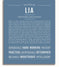 Lia | Name Art Print – Name Stories