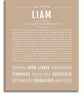 Liam | Name Art Print – Name Stories