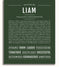 Liam | Name Art Print – Name Stories