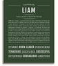 Liam | Name Art Print – Name Stories