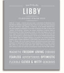 Libby | Name Art Print – Name Stories
