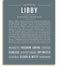 Libby | Name Art Print – Name Stories