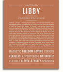 Libby | Name Art Print – Name Stories