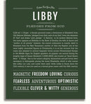 Libby | Name Art Print – Name Stories