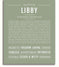 Libby Personalized Name Meaning Art Prints – Name Stories