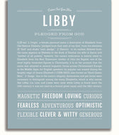Libby | Name Art Print – Name Stories