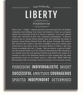 Liberty | Name Art Print – Name Stories