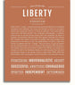 Liberty | Name Art Print – Name Stories